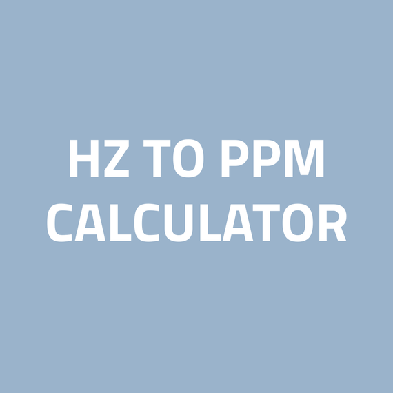 ppm to Hz Calculation