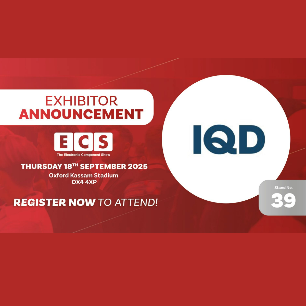 Meet IQD at ECS Show 2025